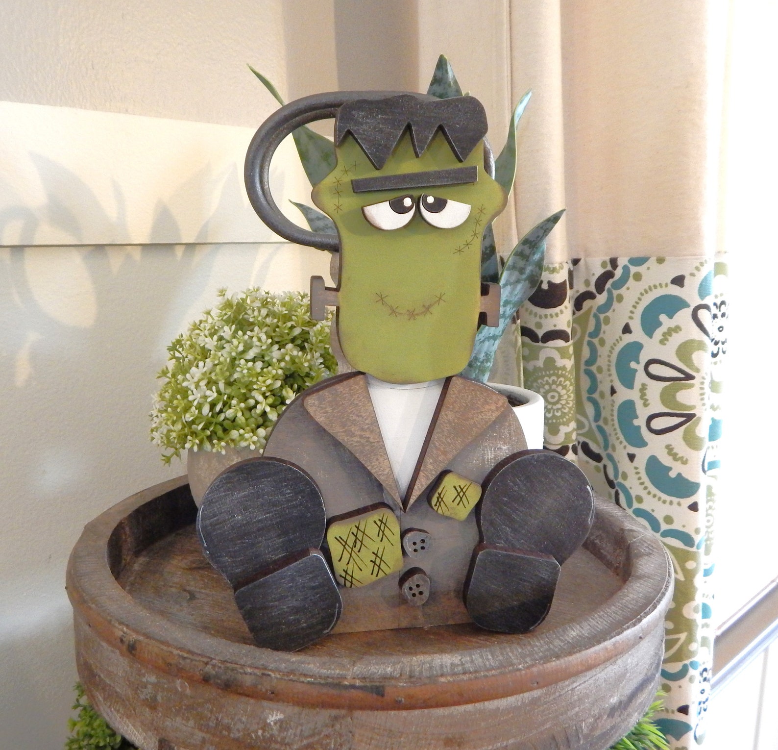 Frankenstein Wood Halloween Decor, Halloween Tiered Tray Decor - Etsy