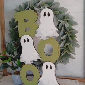 Boo-standing Halloween Decor, Boo Ghost Decor for Halloween - Etsy