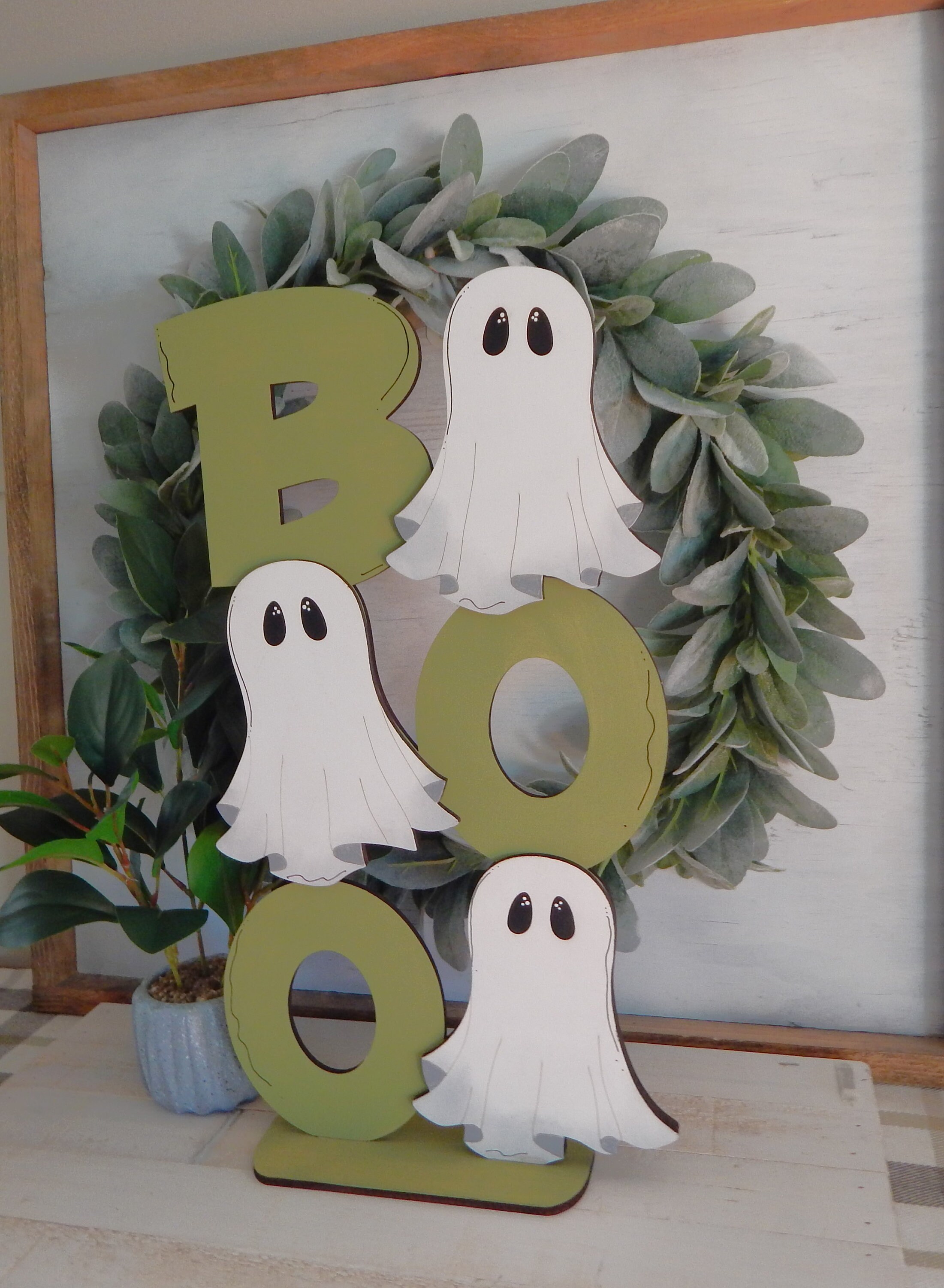 Boo-standing Halloween Decor, Boo Ghost Decor for Halloween - Etsy