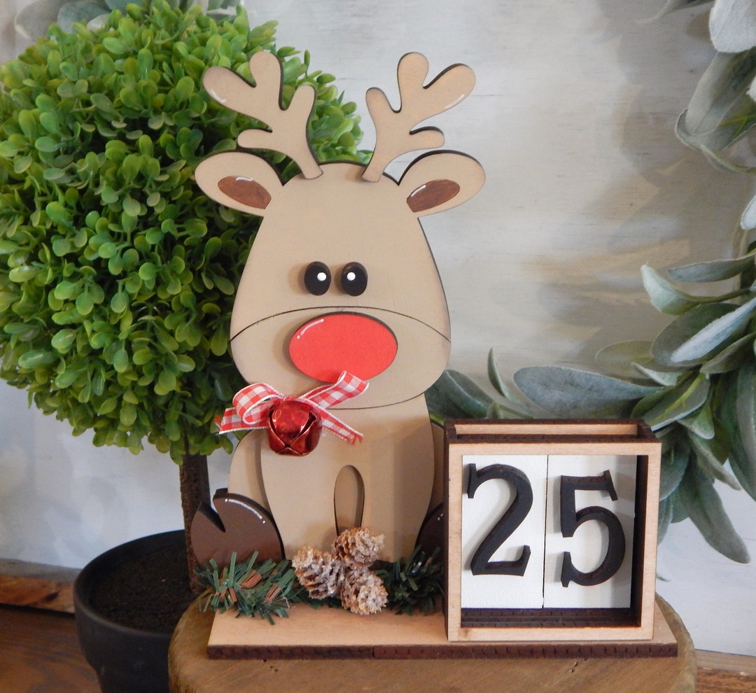 Christmas Reindeer Countdown, Countdown to Christmas - Etsy