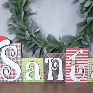 Santa Word Blocks Christmas Decor, Santa Decor, Christmas Decor, Hohoho ...