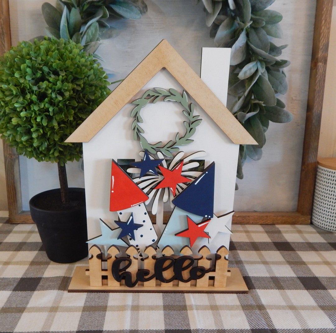 Interchangeable Fourth of July Insert for the Interchangeable House ...