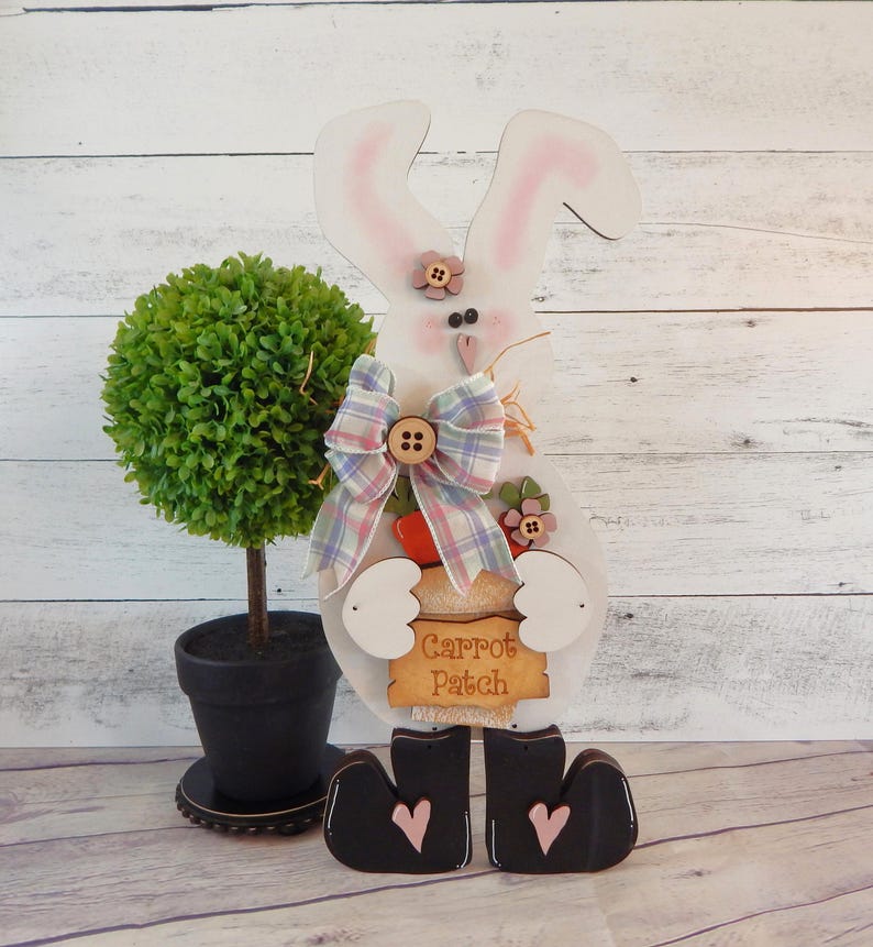 Layered Easter Bunny Wood Sign – 3D Farmhouse Spring Decor - Etsy