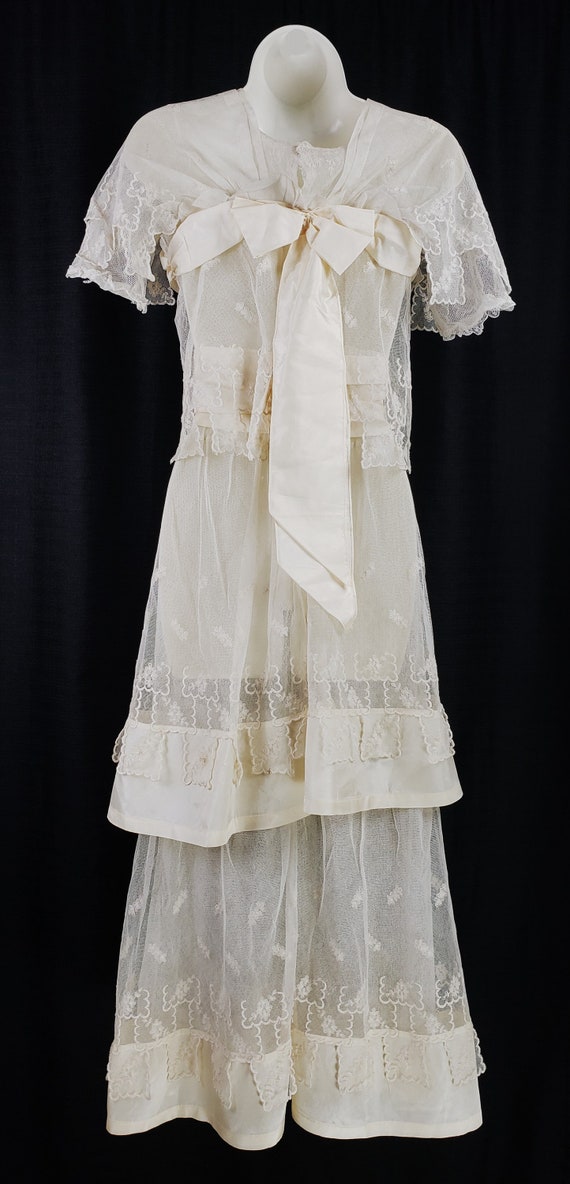 Antique Edwardian (Titanic) era 1915 Wedding Dress~ I… - Gem