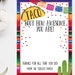 PRINTED Taco Gift Card Holder, Let's TACO 'bout How Awesome You Are ...
