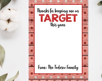 PRINTABLE Target Gift Card Holder, Teacher Appreciation Gift Card ...
