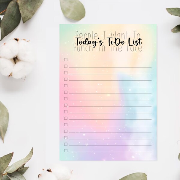 Funny to Do List - Etsy