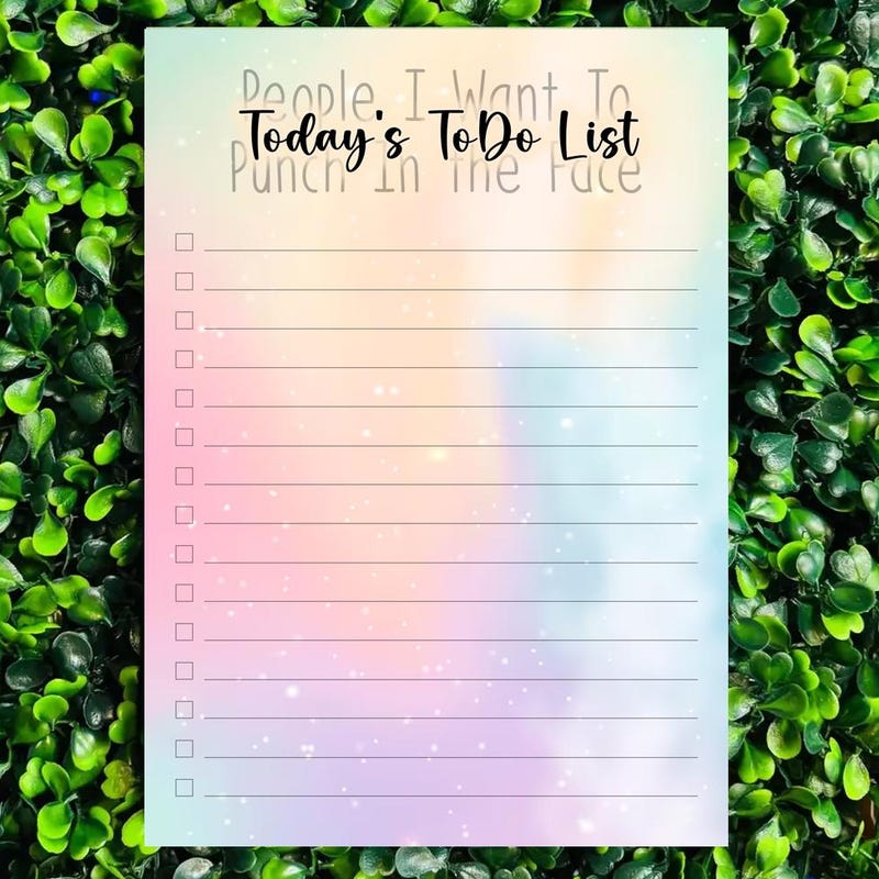 Funny to Do List - Etsy