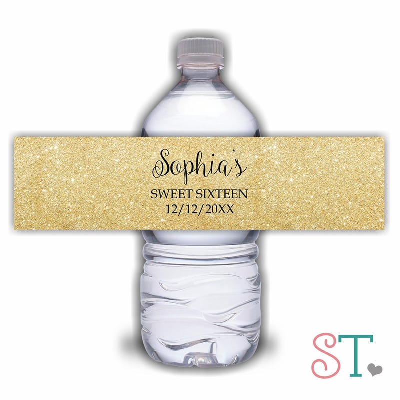 Glitter Labels - Etsy