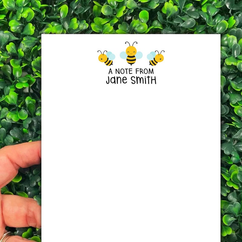 Customized Notepads Bee - Etsy