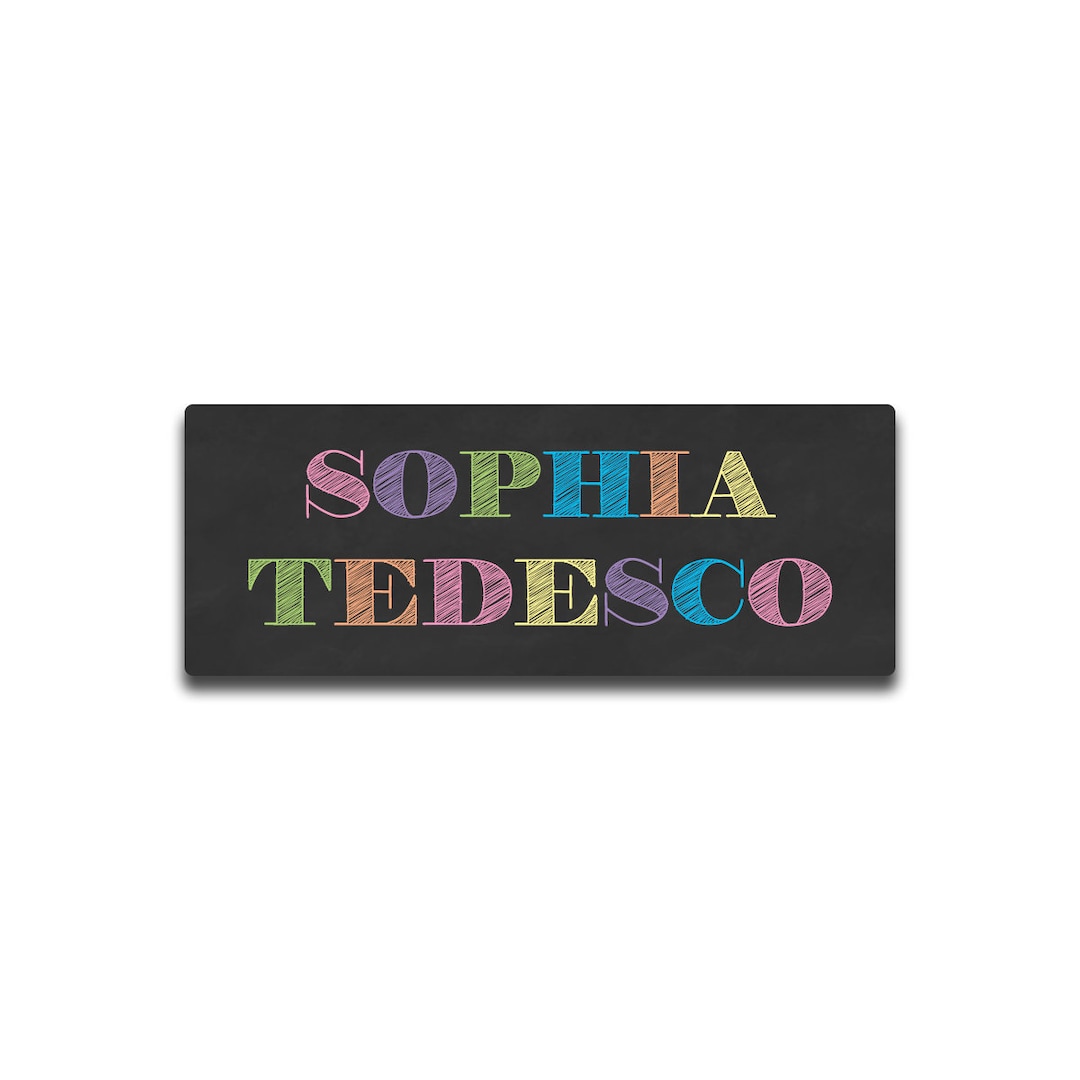 Chalkboard School Supply Labels, Waterproof Labels, Personalized Name ...
