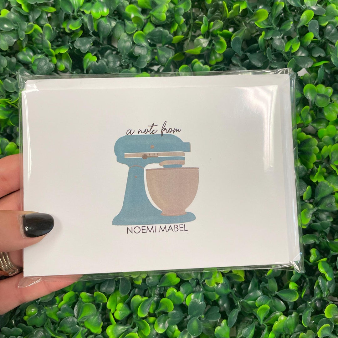 Personalized Kitchen Note Cards, Baking Note Card Set, Baker Gift ...