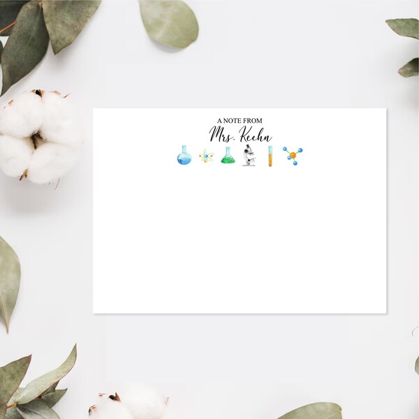 Science Stationary Cards - Etsy