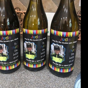 Personalized Teacher Wine Label, Custom Teacher Appreciation Gift, Our ...