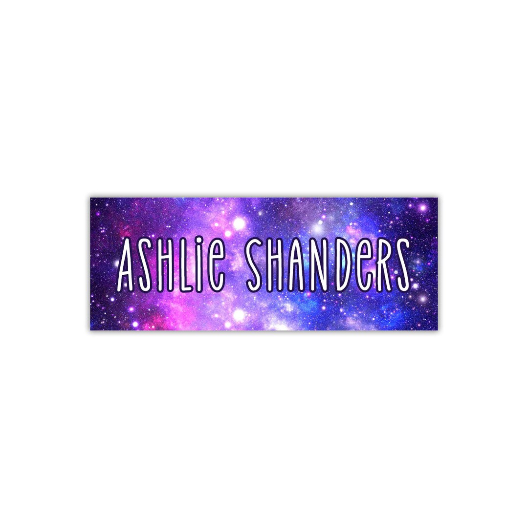 Galaxy School Supply Labels, Waterproof Labels, Personalized Name ...