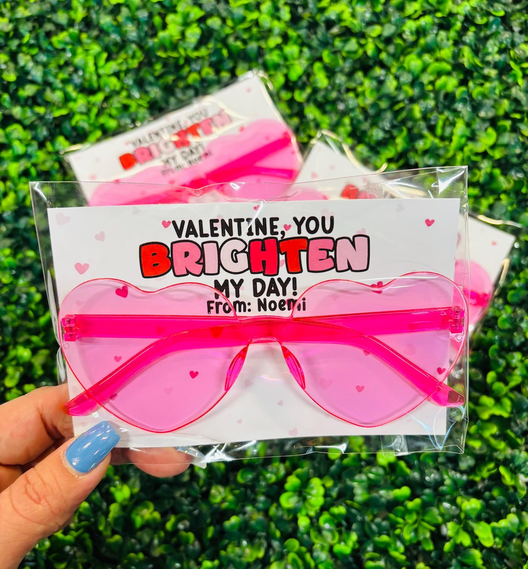 Heart Sunglasses Valentine's Day Cards, Valentine's Day Party Favors ...