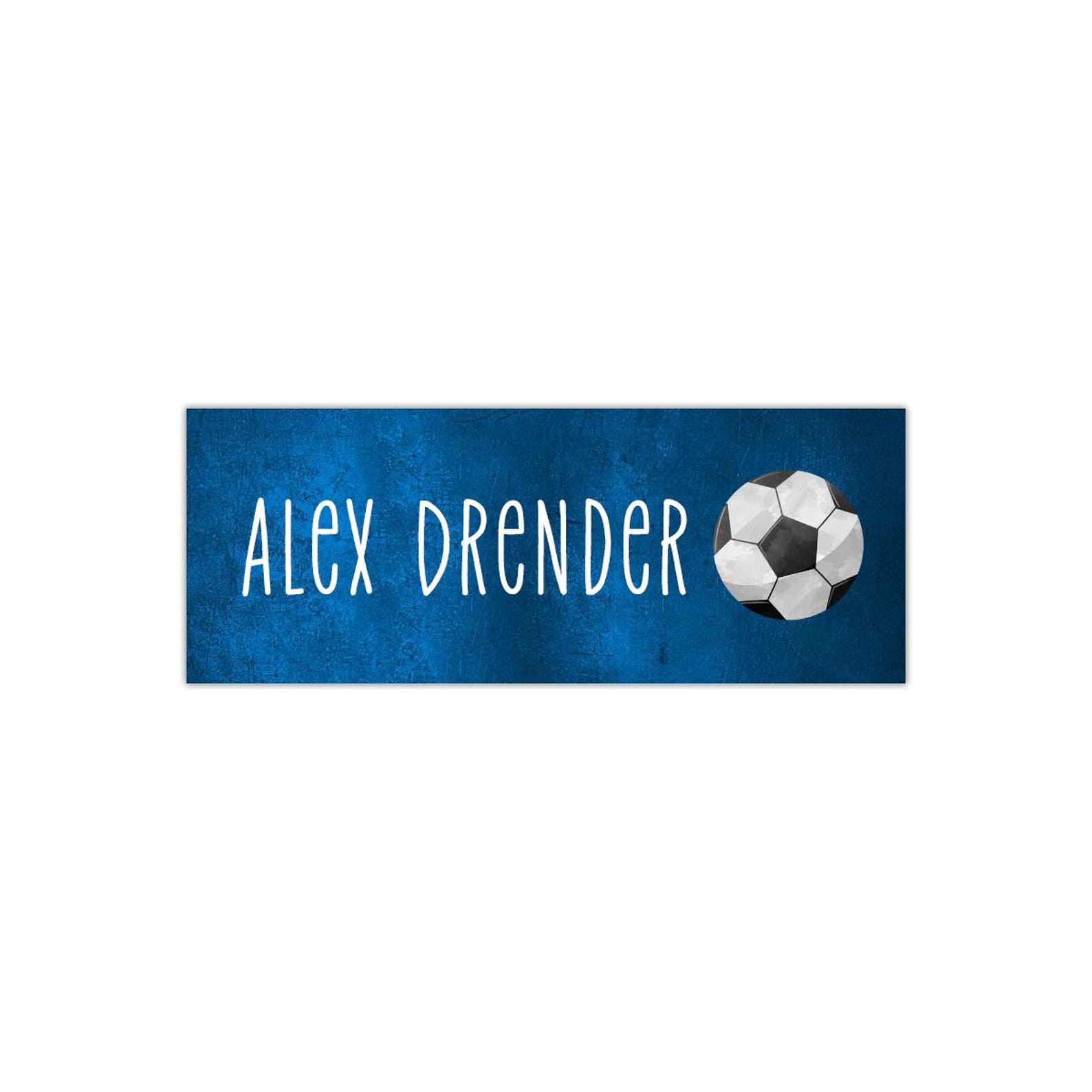 Soccer School Supply Labels: Waterproof Personalized Name Stickers - Etsy