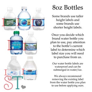 Graduation Party Water Bottle Labels, Personalized WATERPROOF Class of ...