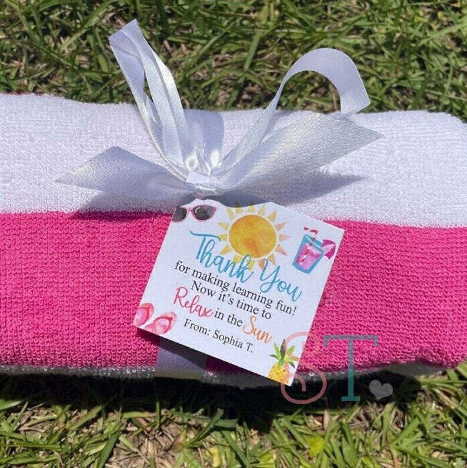 Personalized End of School Year Gift Tags: Summer Thank You Teacher Tag ...