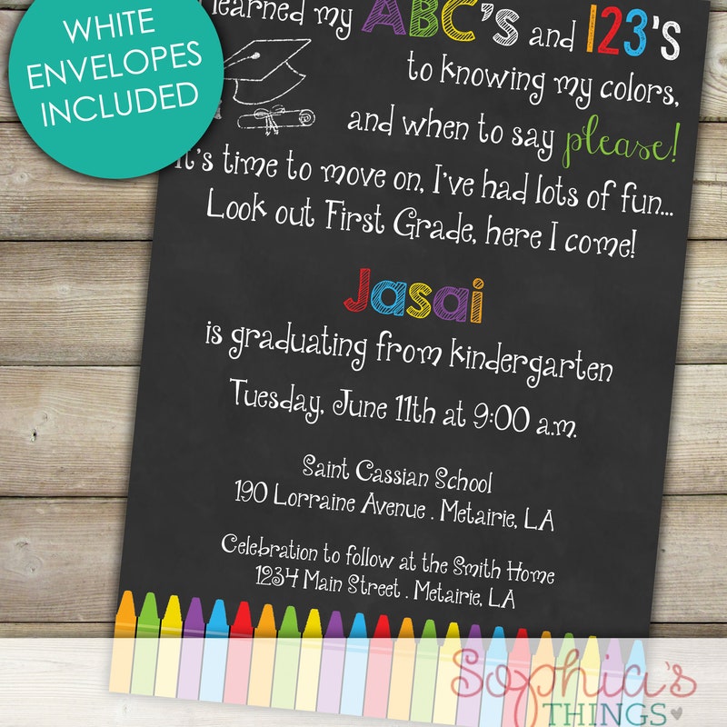 Chalkboard Invitation - Etsy