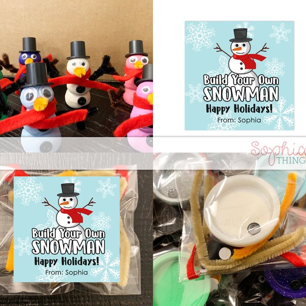 Playdoh Snowman Kit - Etsy