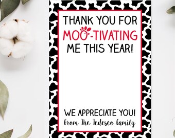 Chickfila Inspired Printable Giftcard Holder Bundle Teacher - Etsy