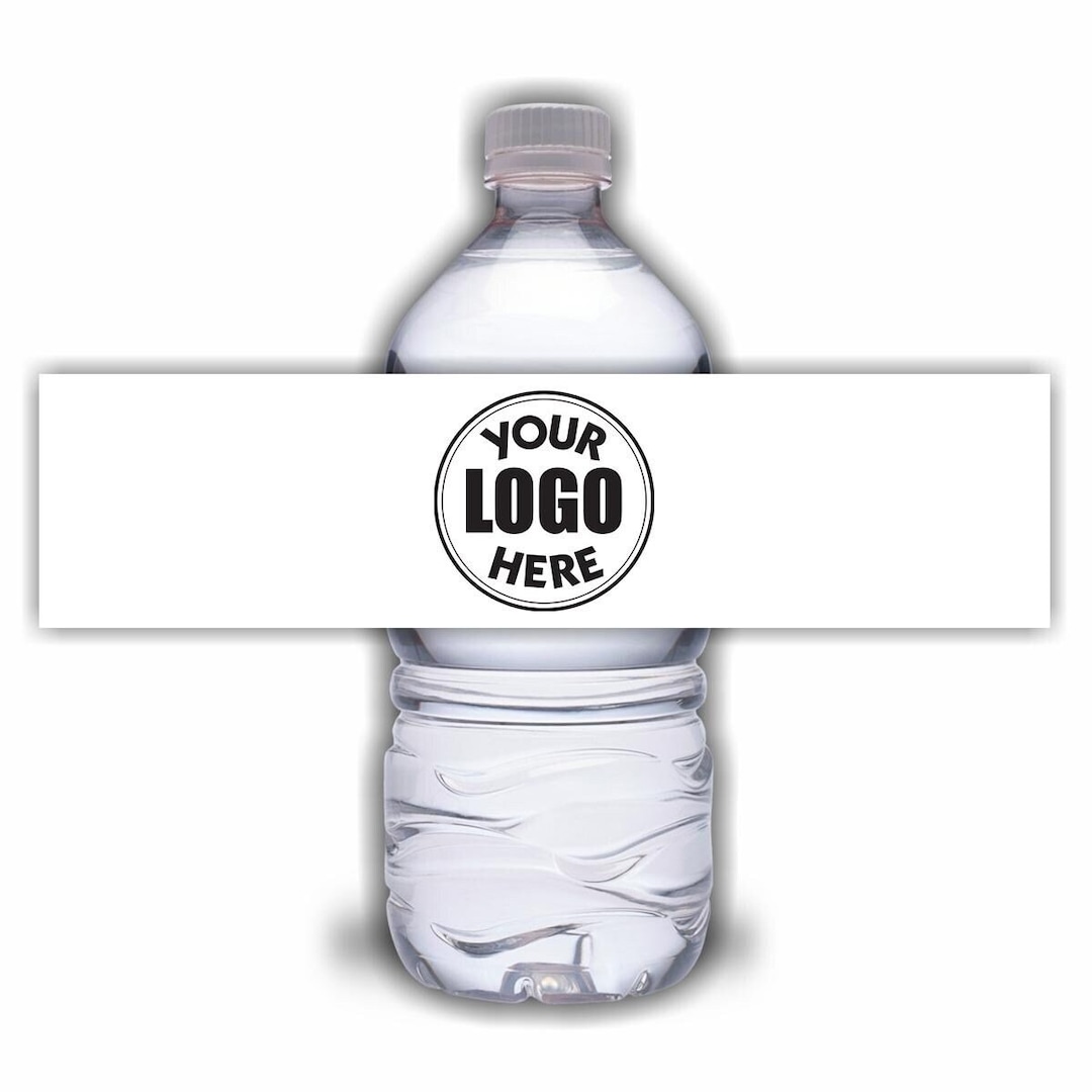 Water Bottle Labels: Business Logo, Promotional Branding, Trade Show ...