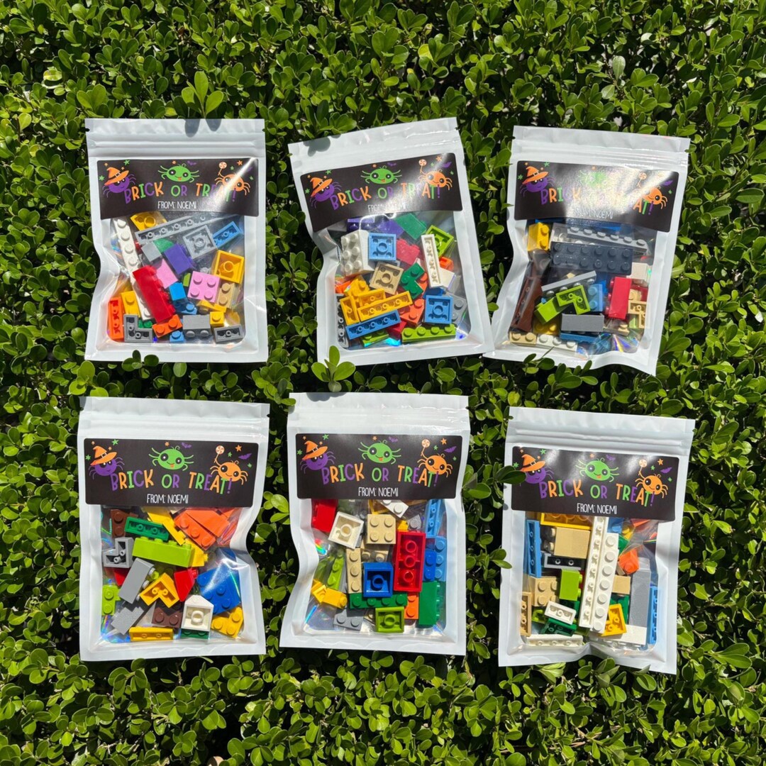 Halloween Building Block Party Favors, Trick or Treat Class Gifts - Etsy