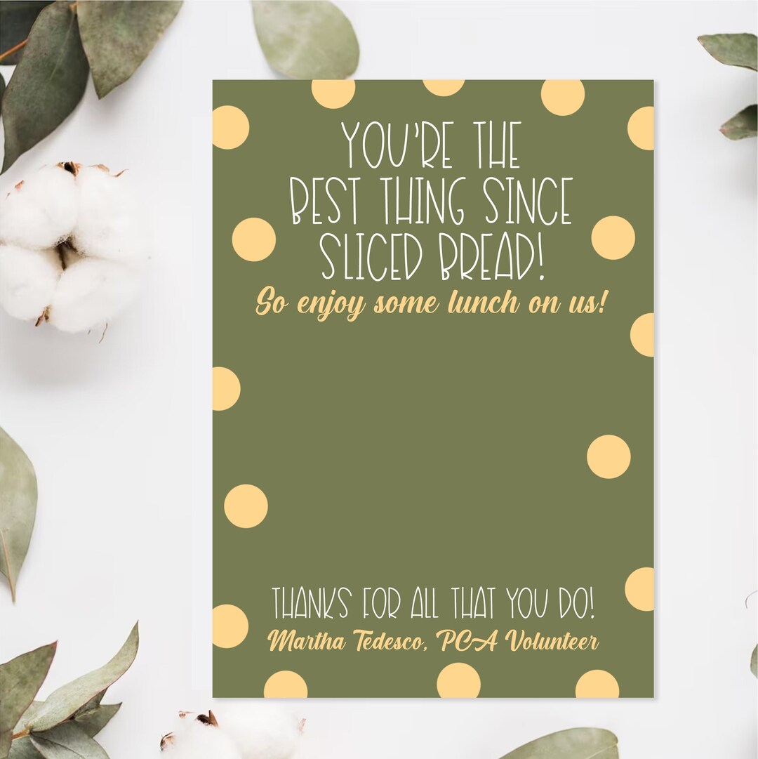 PRINTED Panera Gift Card Holder, Teacher Appreciation Gift Card Holder ...