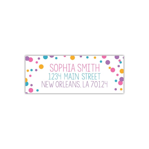Polka Dot Labels - Etsy