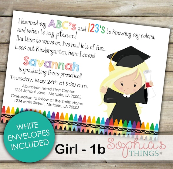Preschool Graduation Invitation