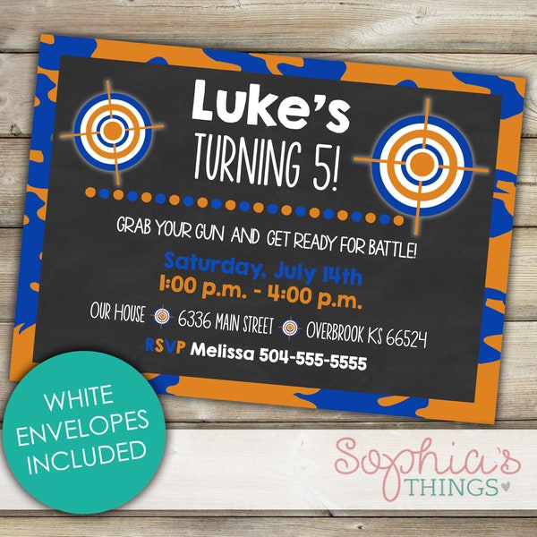 Nerf Battle Party - Etsy