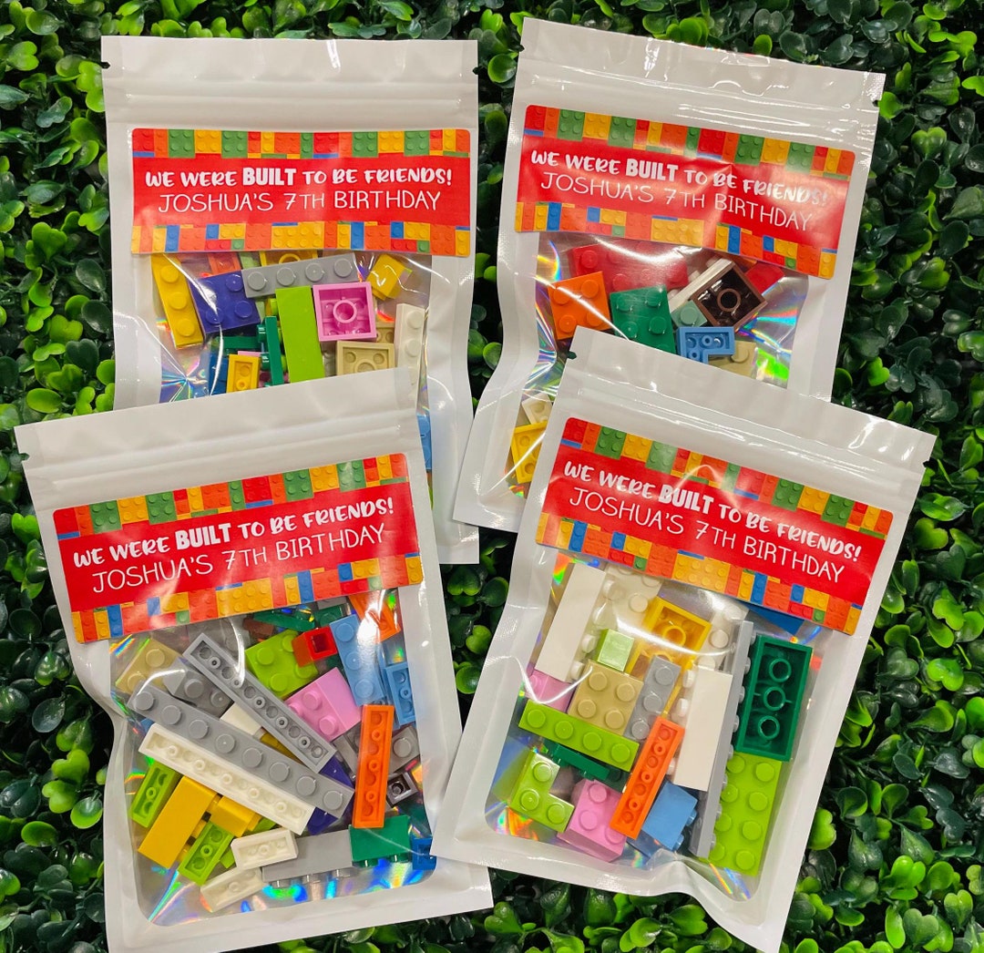 Building Block Birthday Party Favors: Personalized Class Gifts - Sold ...
