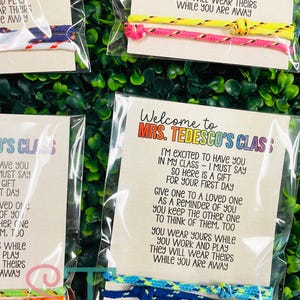 Back to School Friendship Bracelets, First Day of School Student Gift ...