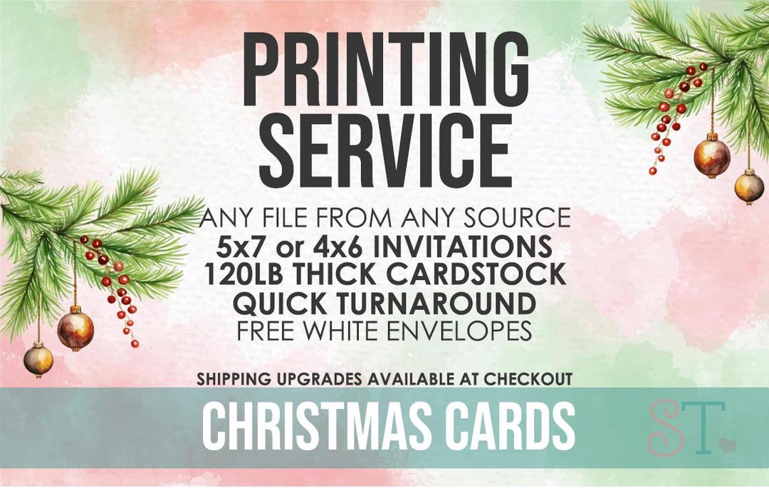 Print My Christmas Cards, Printing Service, Print My File From Another ...