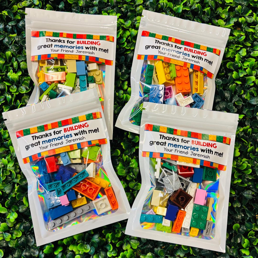 Personalized Building Block Party Favor: End of School Year Gift - Sold ...