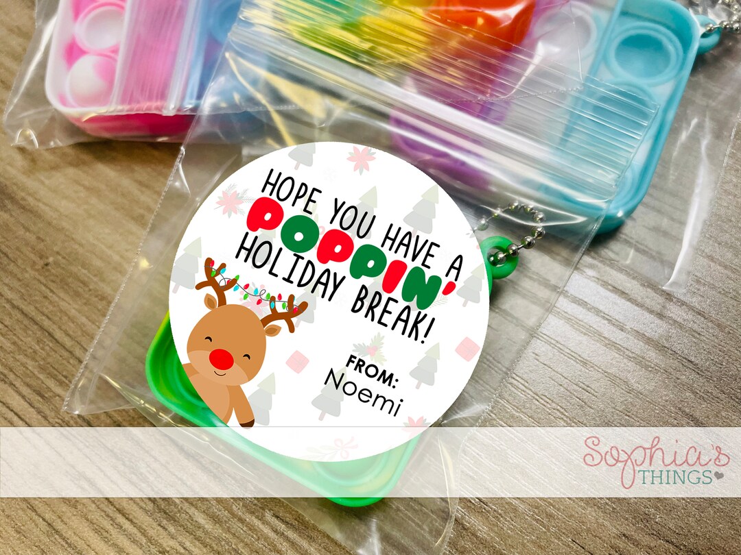 Christmas Pop Its, Holiday Student Gift, Party Gift From Teacher ...