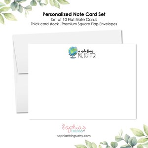 Teacher Note Card Set, Teacher Appreciation Gift, Cute Teacher Gift ...