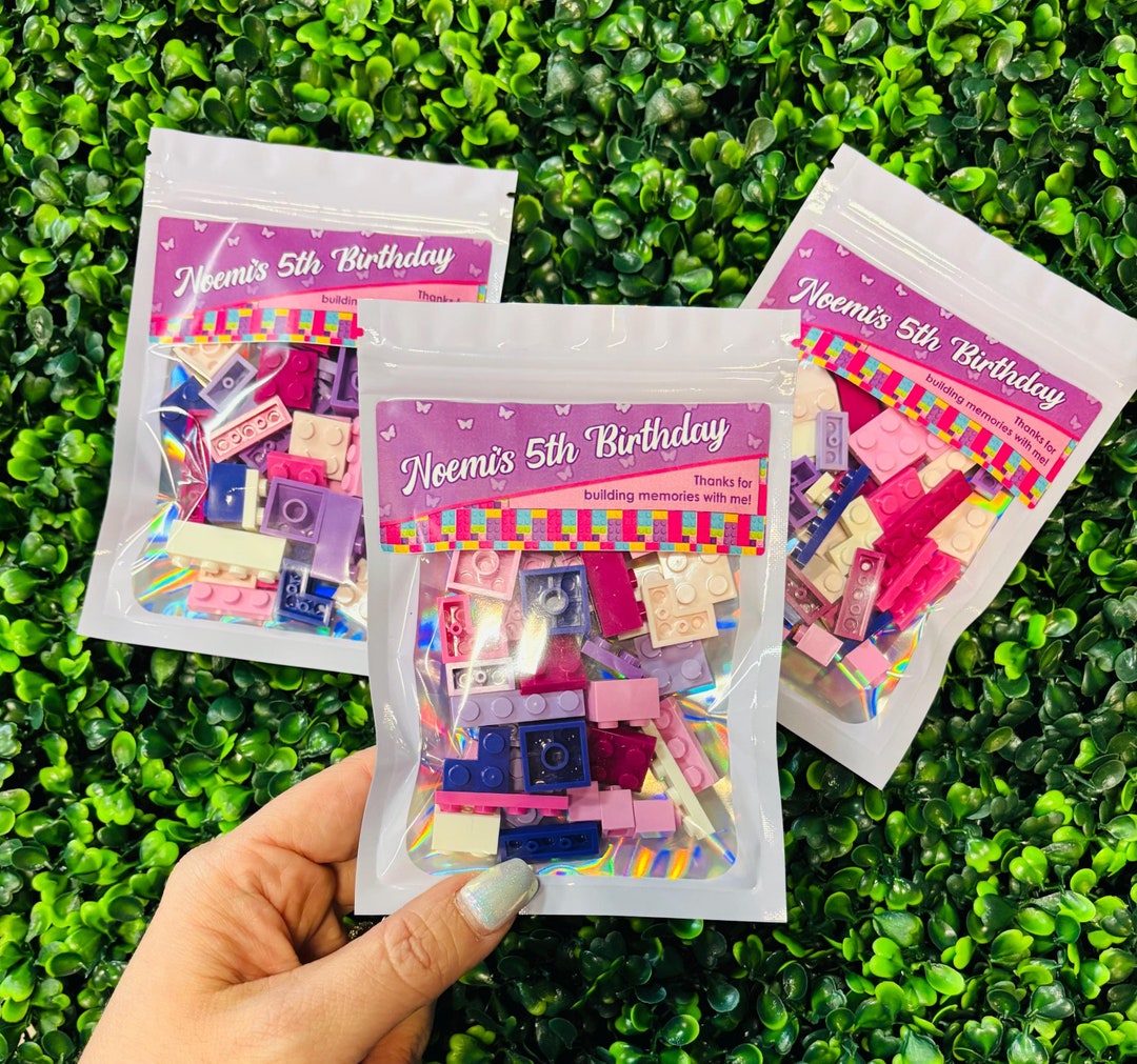 Girly Building Block Party Favor Kit: Personalized Birthday Gift - Etsy