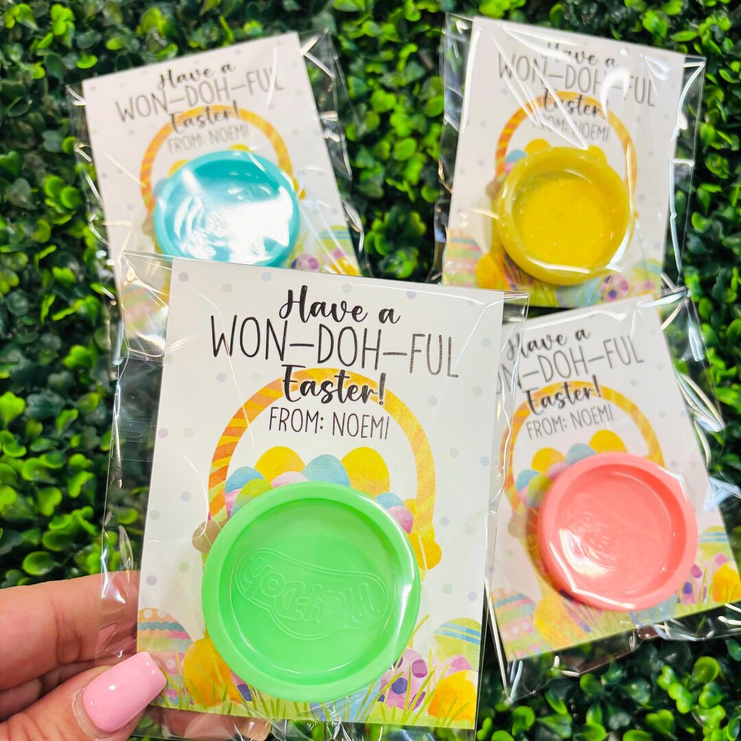 Easter Party Favors, Birthday Party, Personalized Doh Classroom Gifts ...