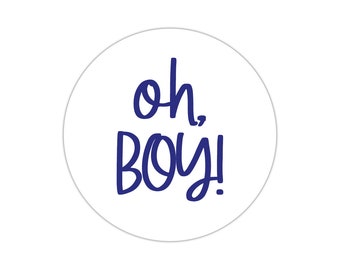 Oh Boy Stickers, Baby Shower, It's a Boy, Boy Theme, Oh Baby, Baby Blue ...