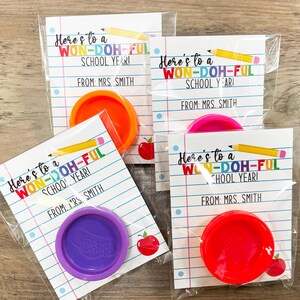 Personalized Play Dough Clay Doh Gift: Back to School Class Gift - Etsy
