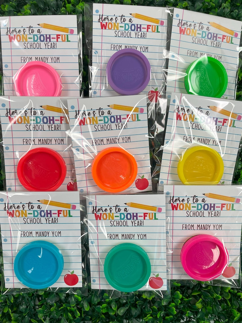 Personalized Play Dough Clay Doh Gift: Back to School Class Gift - Etsy