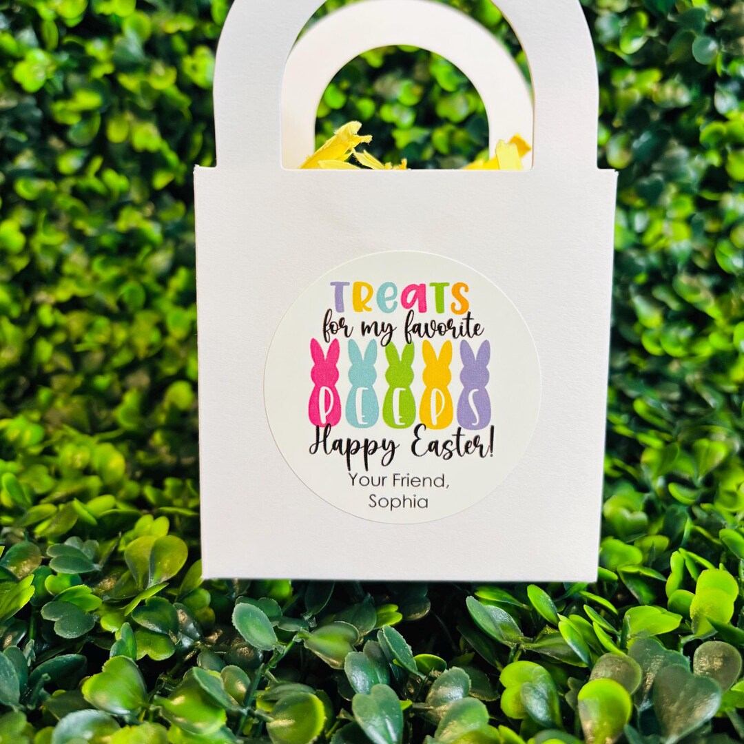 Happy Easter Labels, Easter Treat Thank You Stickers, Treats for My ...