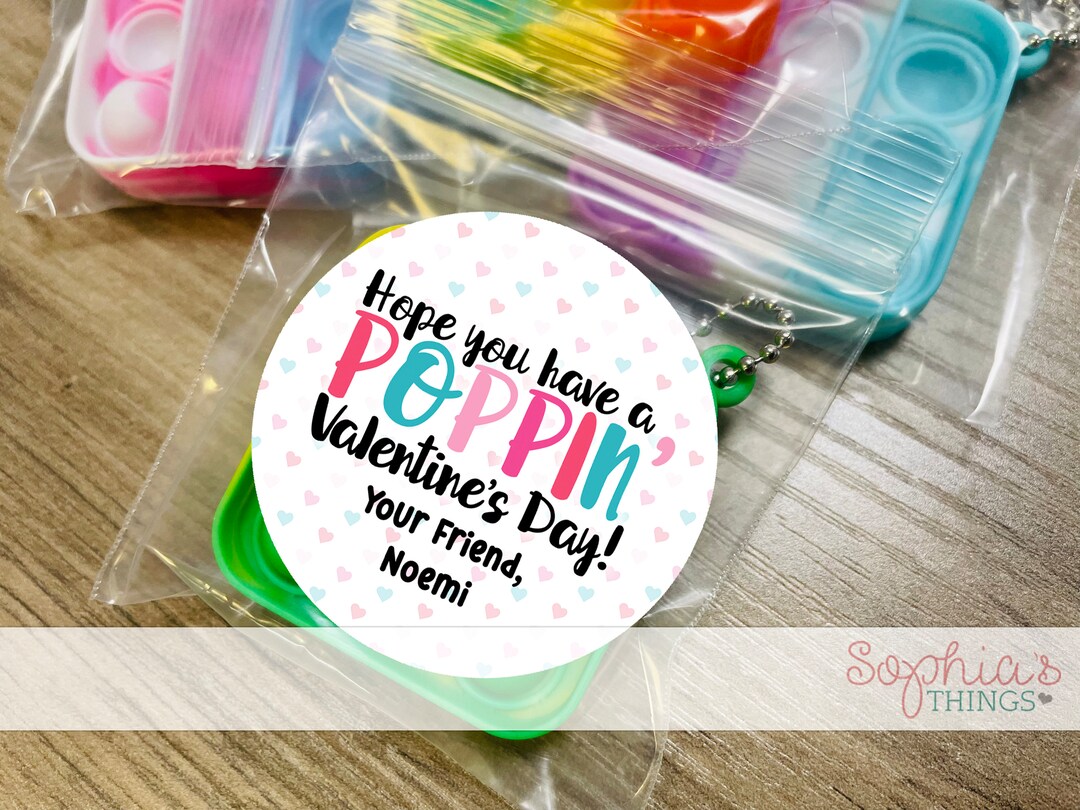 Valentine's Day Pop Its, Individually Packaged Pop It Valentines ...