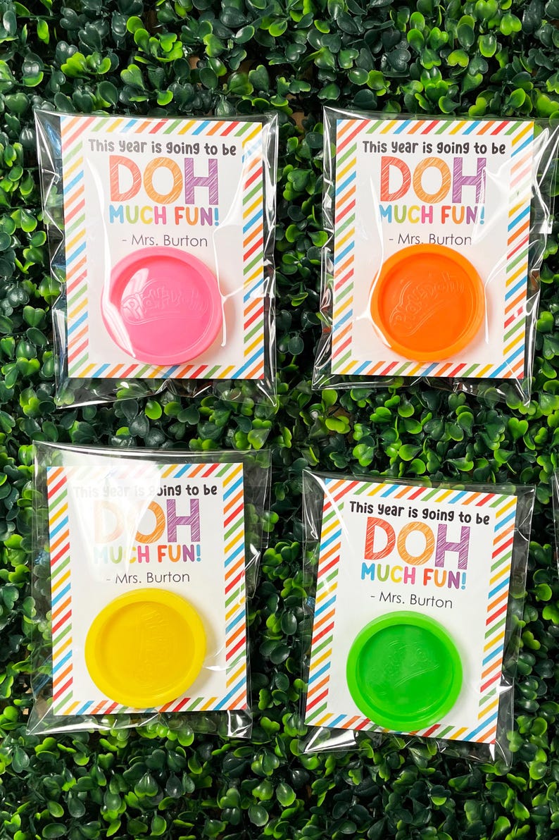 Personalized Clay Doh Gift Set: Back to School, First Day Gift - Etsy
