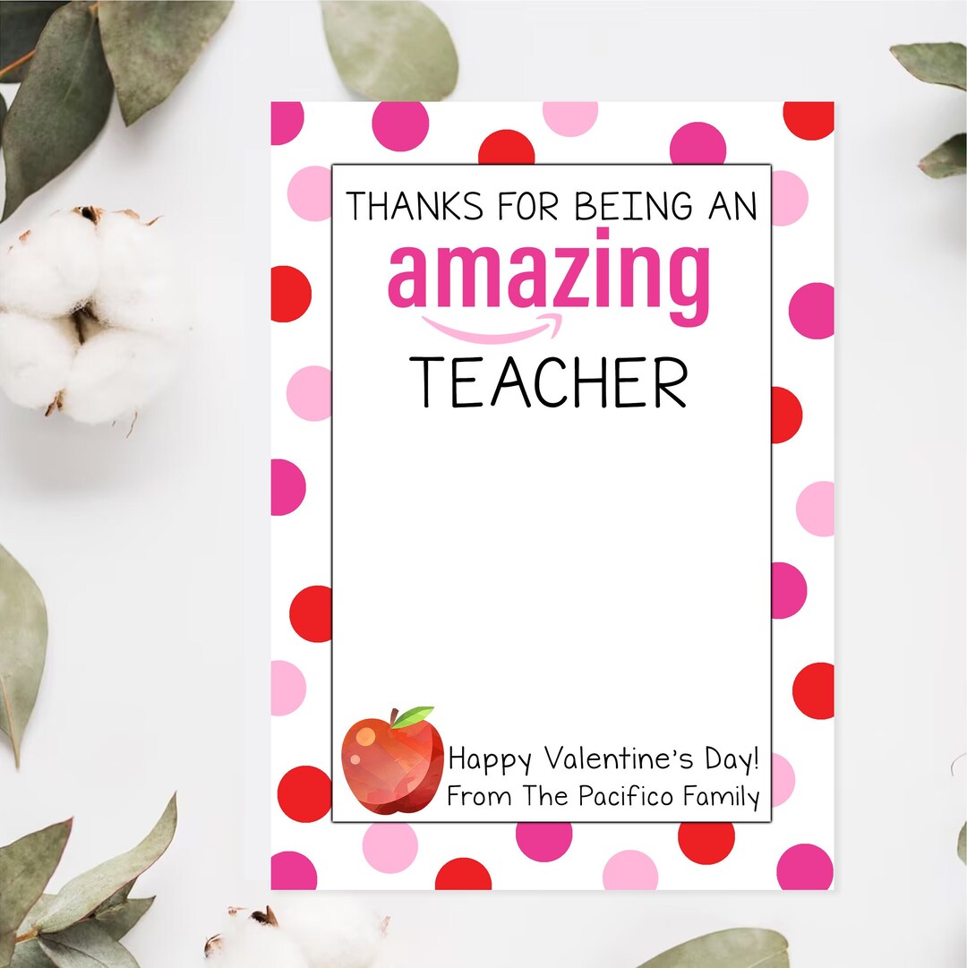 PRINTED Valentine's Day Amazon Gift Card Holder, Thanks for Being so ...