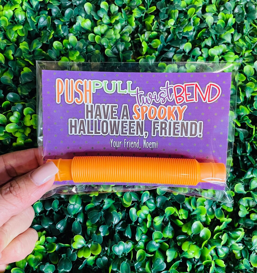 Halloween Student Gift: Fidget Pop Tube Party Favor - Etsy