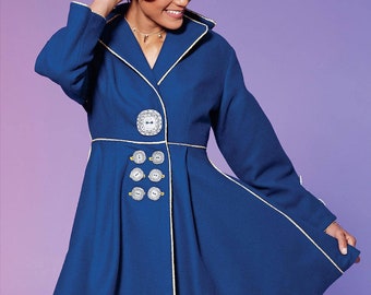 Flared coat pattern | Etsy