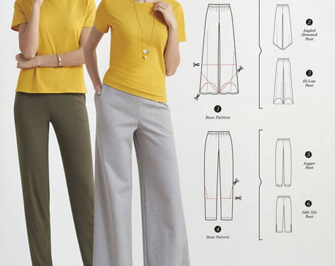UNCUT Palazzo Pants Sewing Pattern Simplicity 8378 Capri Pants ...